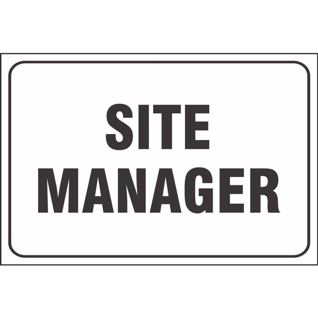 Construction Site Manager Signs | General Site Facility Signs Ireland