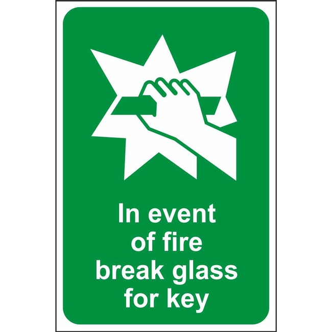Break Glass For Key Signs | Emergency Escape Site Safety Signs Ireland