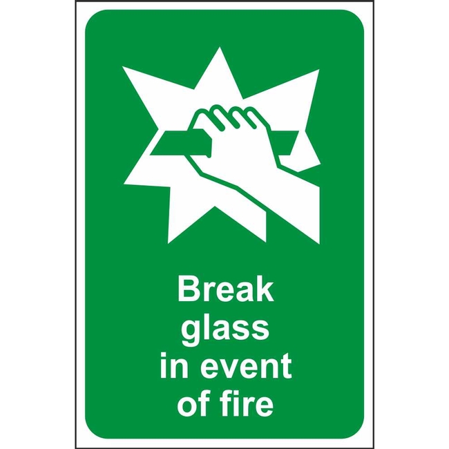 Break Glass In Event Of Fire Signs | Emergency Escape Site Safety Signs
