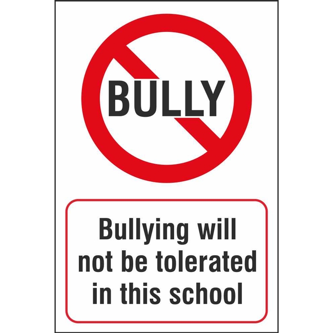 Bullying Will Not Be Tolerated Signage | School Safety Signs Ireland