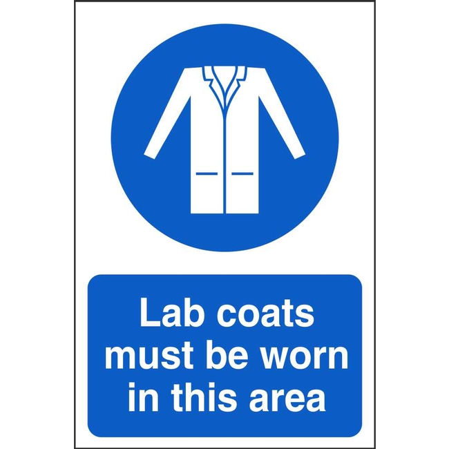 Lab Coats Must Be Worn In This Area Signs | School Safety Signs