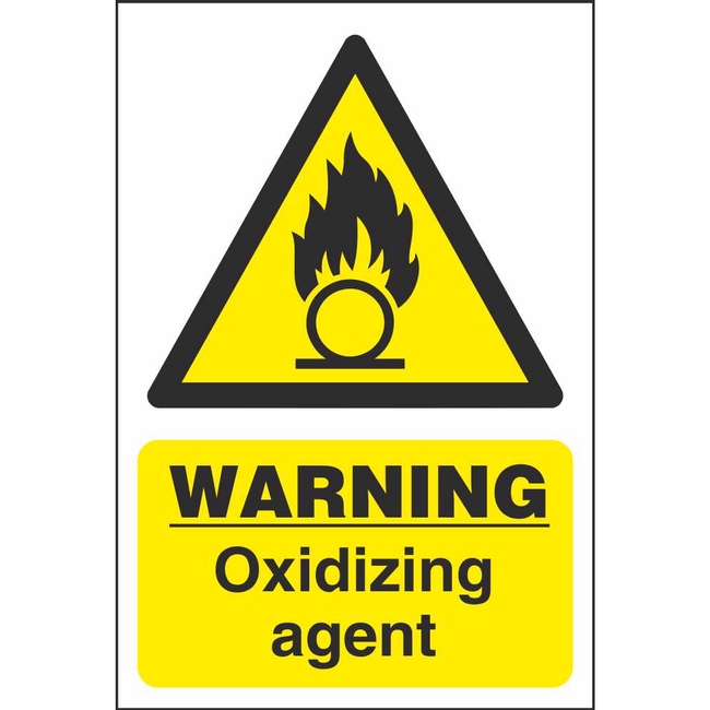 Oxidising Agent Chemical Warning Signs | Dangerous Goods Safety Signs
