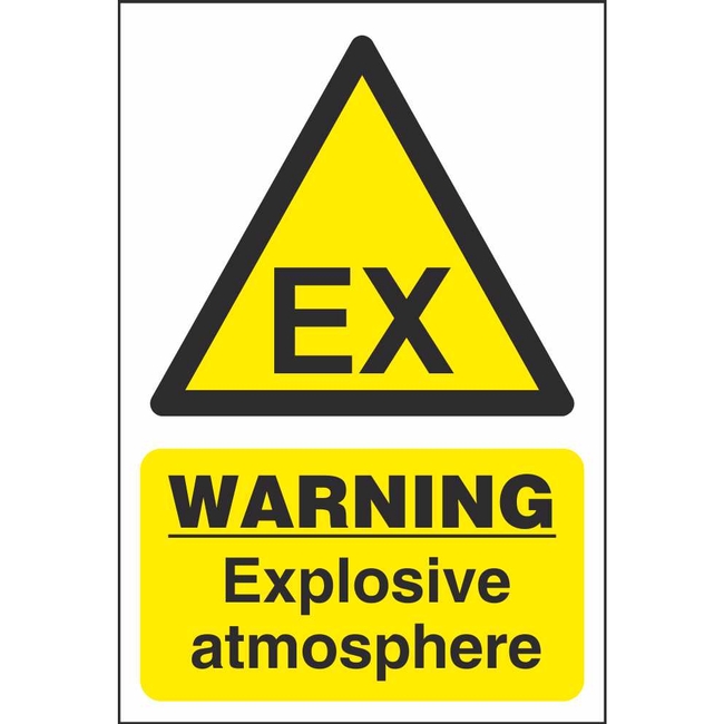 Explosive Atmosphere Warning Signs | Dangerous Goods Safety Signs