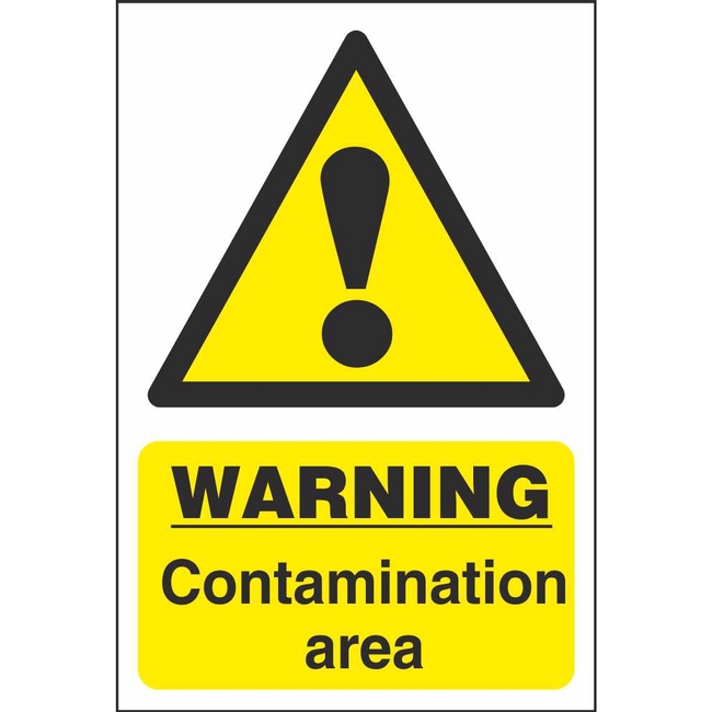 Contamination Area Chemical Warning Signs | Dangerous Goods Signs