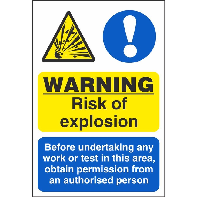 Risk Of Explosion Warning Signs | Dangerous Goods Safety Signs Ireland