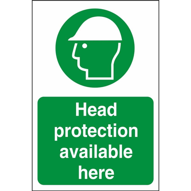 Head Protection Available Here Signs | Dangerous Goods Safety Signs