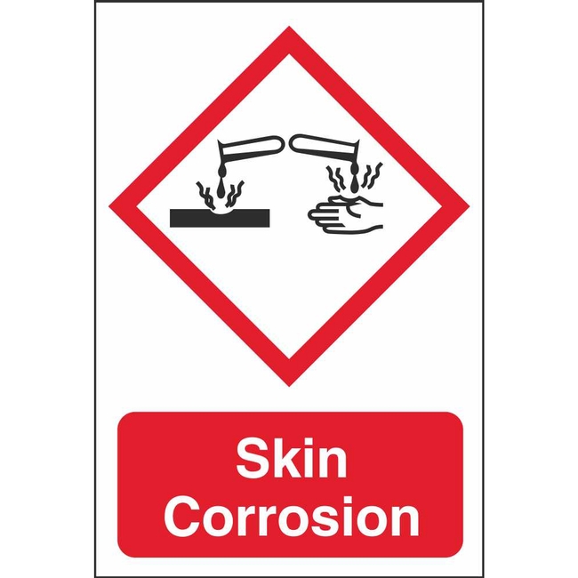 Skin Corrosion GHS Signs | GHS Health And Environmental Hazard Signs