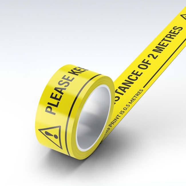 Social Distancing Floor Tape Stickers COVID-19 Signage