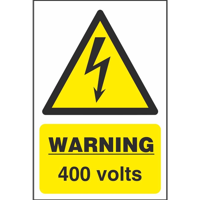 440 Volts Warning Signs | Electrical Hazard Safety Signs Ireland