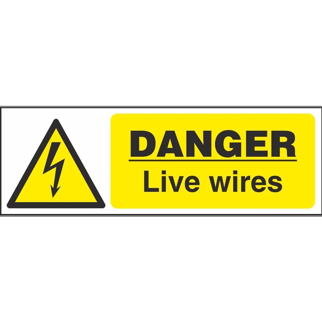 Danger Live Wires Signs | Electrical Hazard Safety Signs Ireland