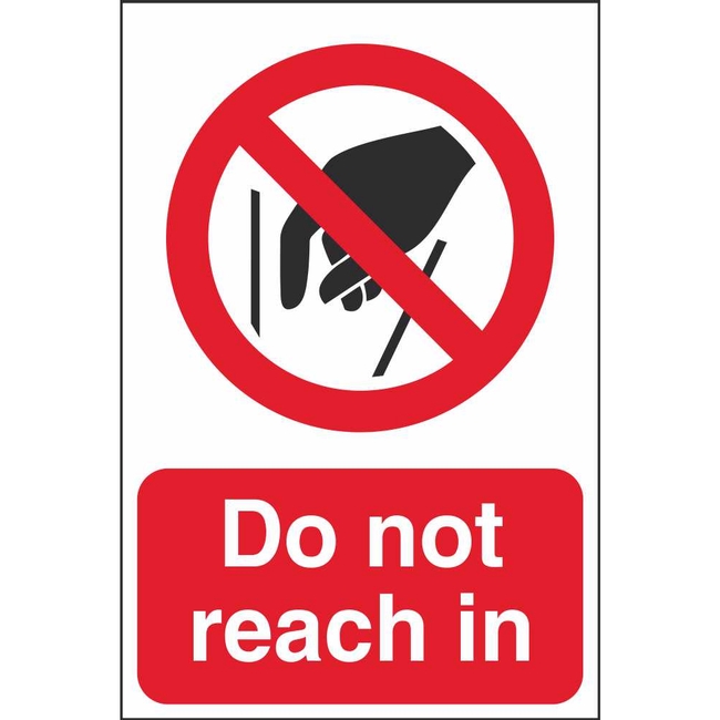 Do Not Reach In Farm Signs | Prohibitory Farm Safety Signs Ireland