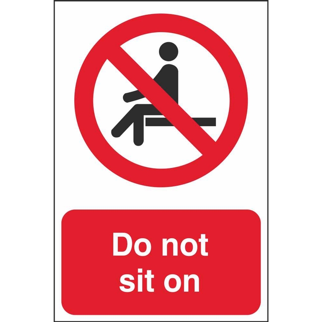 Do Not Sit On Farm Signs | Prohibitory Farm Safety Signs Ireland
