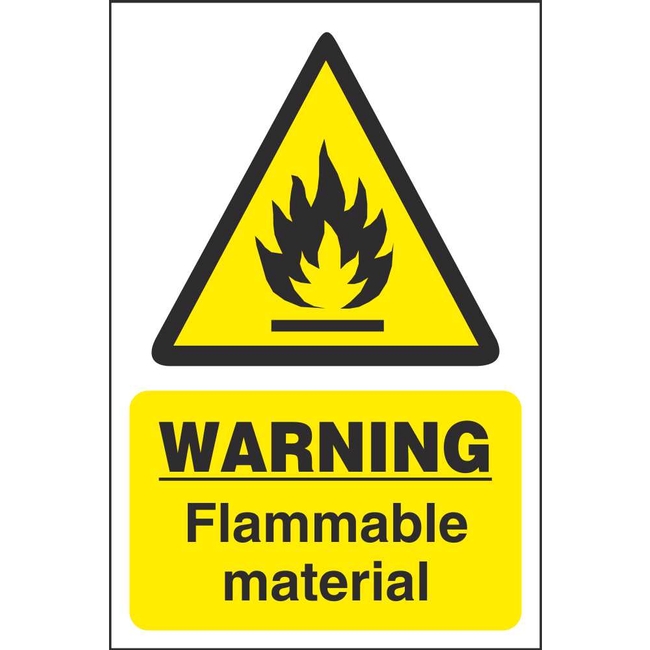Warning Flammable Material Farm Signs | Hazard Farm Safety Signs