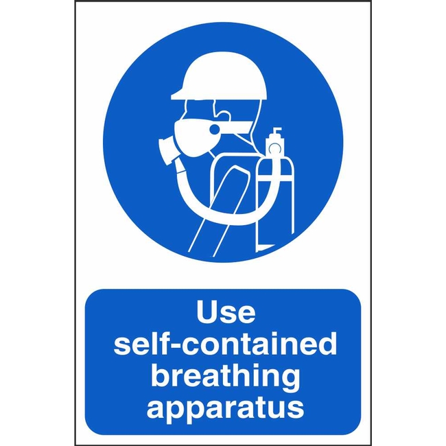 Use Self Contained Breathing Apparatus Mandatory Farm Safety Signs