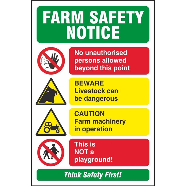 Farm Safety Notice Signs | Farm Notice Safety Signs Ireland