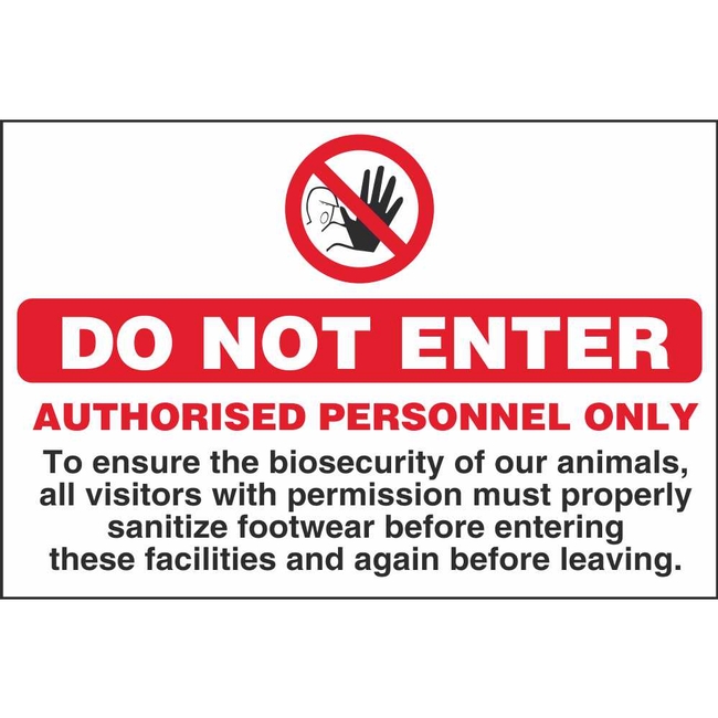 Do Not Enter Biosecurity Notice Signs | Farm Notice Safety Signs