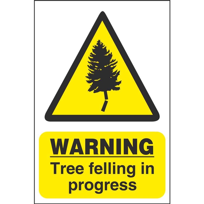 Warning Tree Felling In Progress Signs | Forestry Hazard Signs Ireland