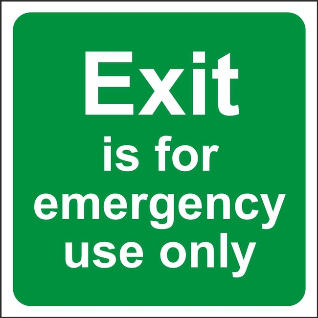 Exit For Emergency Use Only Signs | Emergency Escape Fire Safety Signs