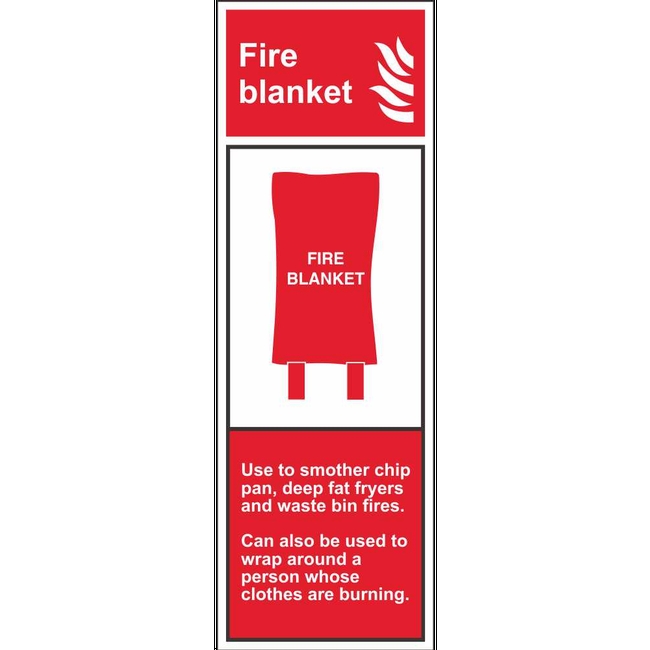 Fire Blanket Fire Extinguisher ID Safety Signs & Labels | Fire Safety Signs