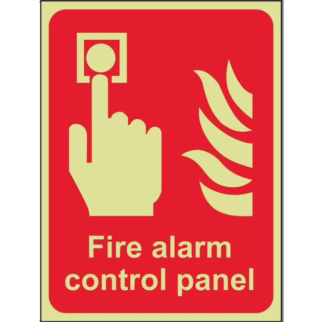 Fire Alarm Control Panel Signs | Photoluminescent Fire Fighting Signs