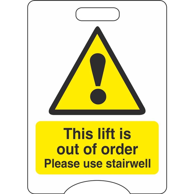 This Lift Is Out Of Order Please Use Stairwell Free Standing Hazard ...