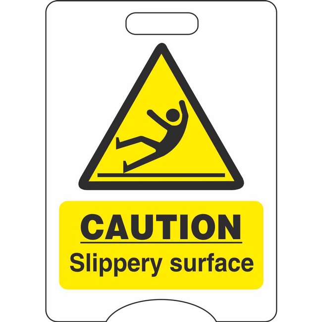 Caution Slippery Surface Free Standing Hazard Safety Signs
