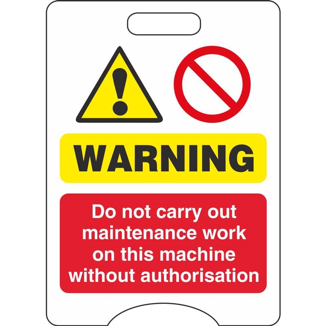 Do Not Carry Out Maintenance Work On This Machine Free Standing ...