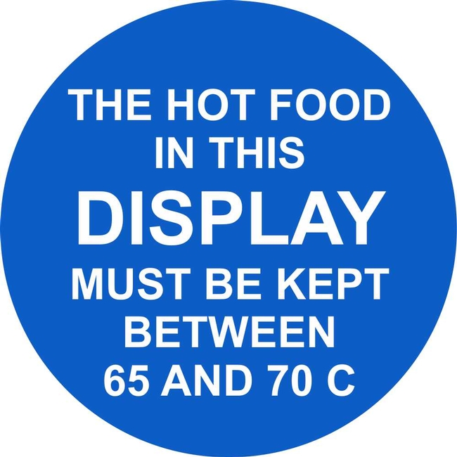 Hot Food Display Temperatures Mandatory Food Hygiene Safety Adhesives