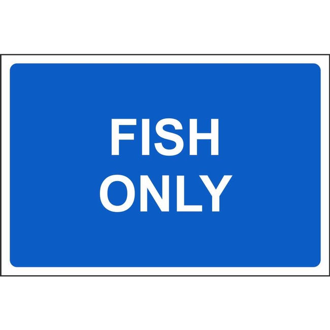 Fish Only Colour Coded Signs | Food Hygiene Safety Signs Ireland