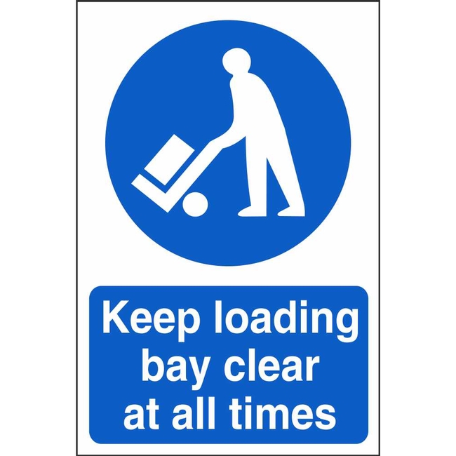 Keep Loading Bay Clear Signs | Mandatory Workplace Safety Signs
