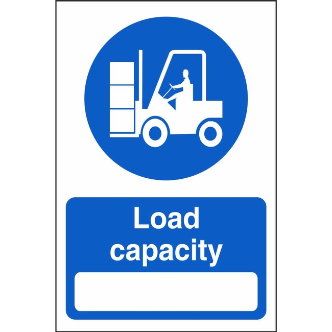 Load Capacity Signs | Mandatory Workplace Safety Signs Ireland