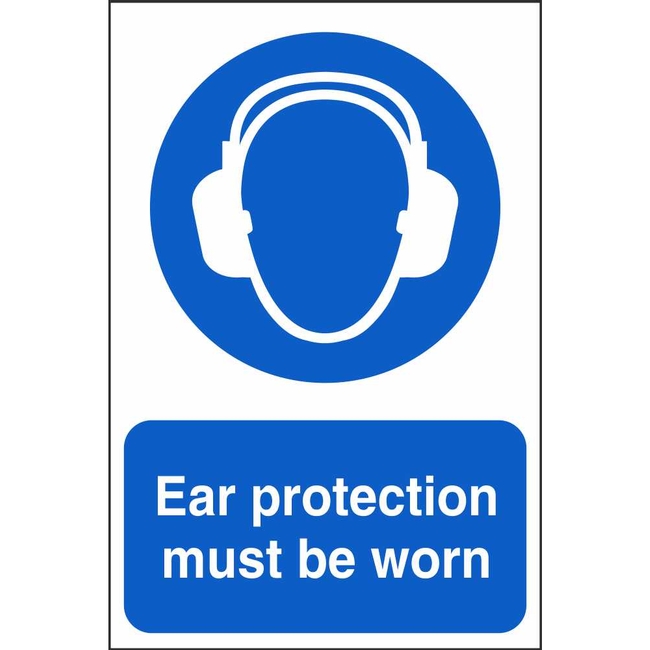 Ear Protection Must Be Worn Signs Mandatory Workplace Safety Signs