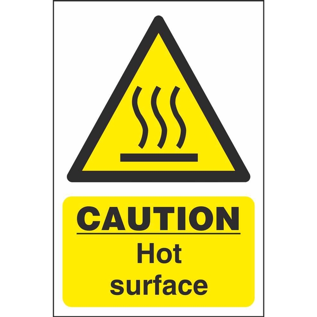 Caution Hot Surface Signs | Hazard Workplace Safety Signs Ireland