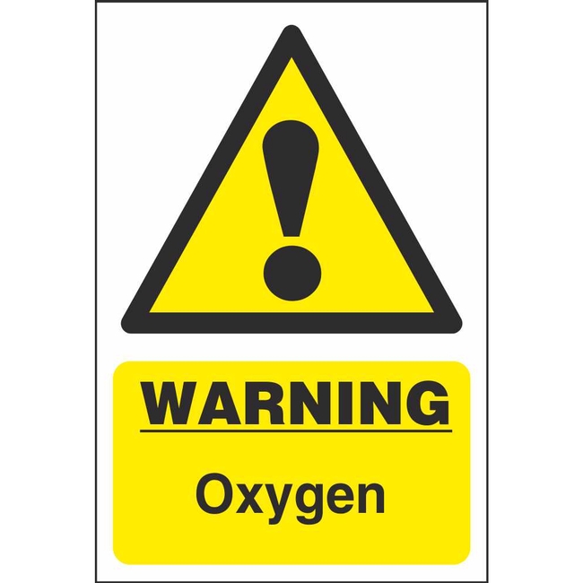 Warning Oxygen Signs | Chemical Hazards Workplace Safety Signs Ireland