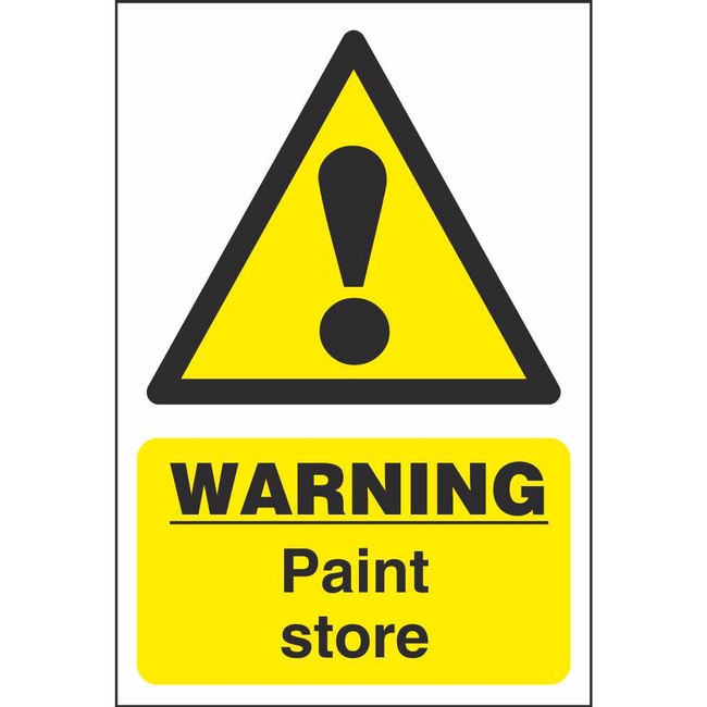 Warning Paint Store Signs | Chemical Hazards Workplace Safety Signs