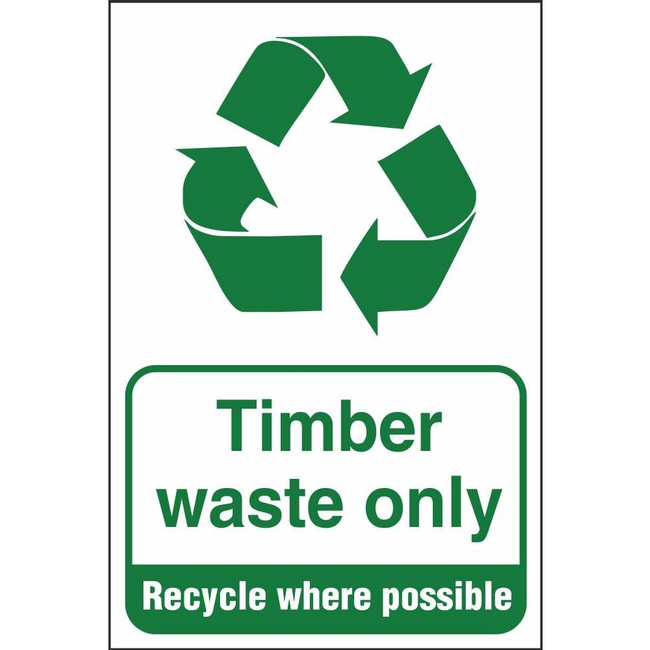 Timber Waste Only Signs | Industrial Recycling Safety Signs Ireland