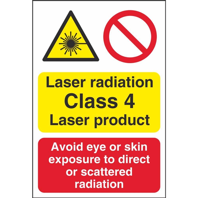 Laser Radiation Class 4 Laser Product Signs | Workplace Safety Signs