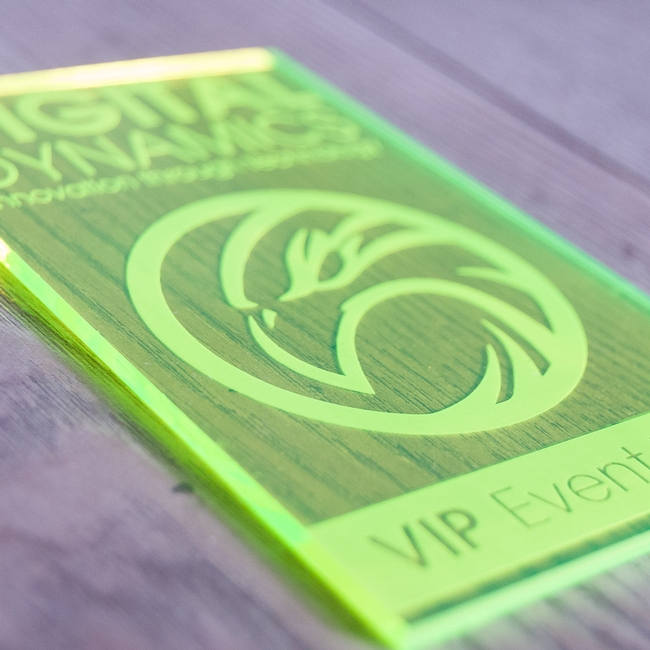 Laser Engraved VIP Tickets | PD Signs | Event Signage Company