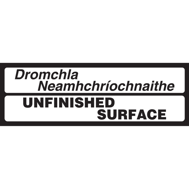 P 085 Unfinished Road Surface | Supplementary Road Safety Signs Ireland