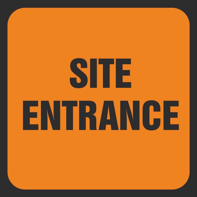 Site Entrance Signs | Road Traffic Management Safety Signs | PD Signs