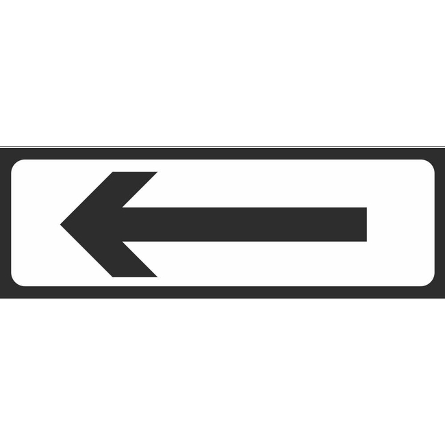 P 003L Direction Left | Supplementary Road Safety Signs Ireland