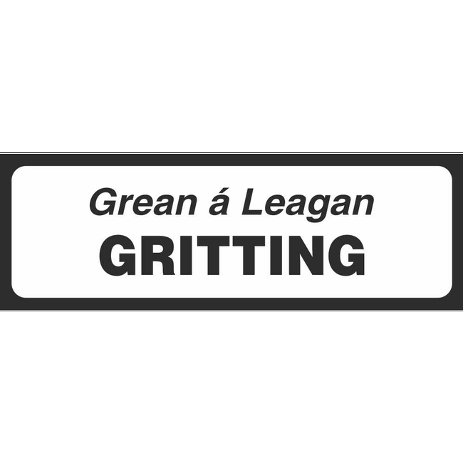 P 082c Gritting | Supplementary Road Safety Signs Ireland