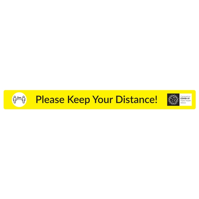 Please Keep Your Distance Floor Sticker Social Distancing