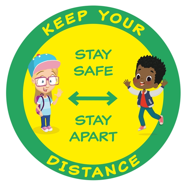 COVID-19 School Floor Stickers