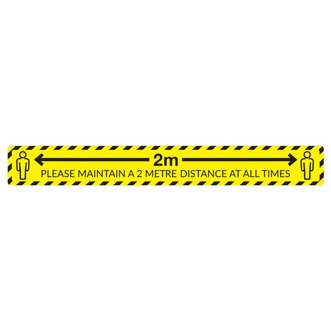Please Maintain 2 Metre Distance Floor Sticker Social Distancing
