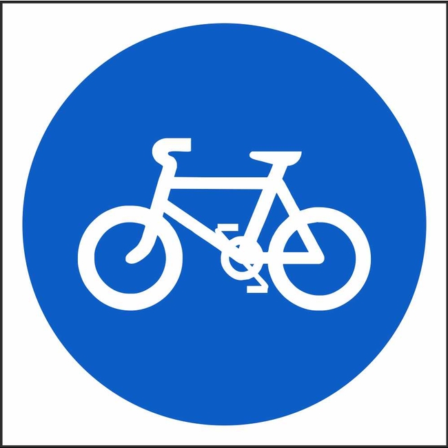 RUS 009 Pedal Cycles Only | Regulatory Traffic Road Safety Signs