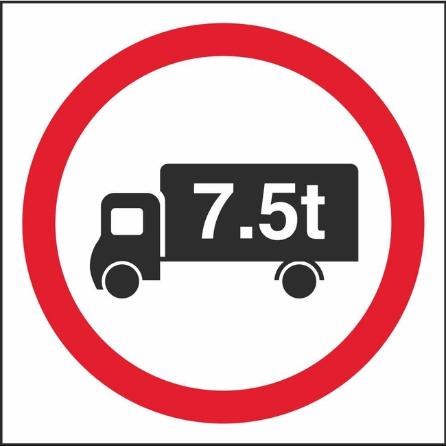 RUS 015 Max Gross Weight | Regulatory Traffic Road Safety Signs