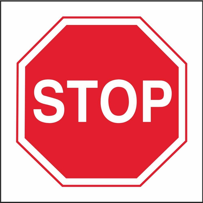 RUS 027 Stop | Regulatory Traffic Road Safety Signs Ireland