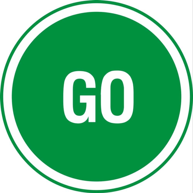 RUS 061a Go | Regulatory Traffic Road Safety Signs Ireland