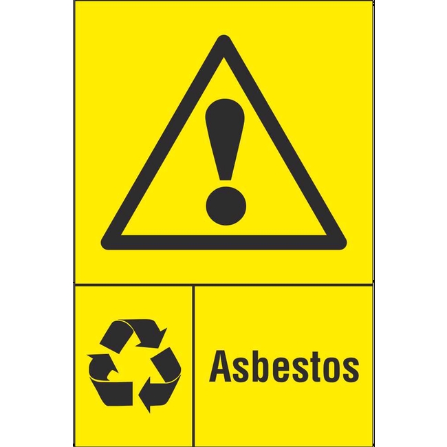 Asbestos Hazardous Waste Recycling Signs Ireland